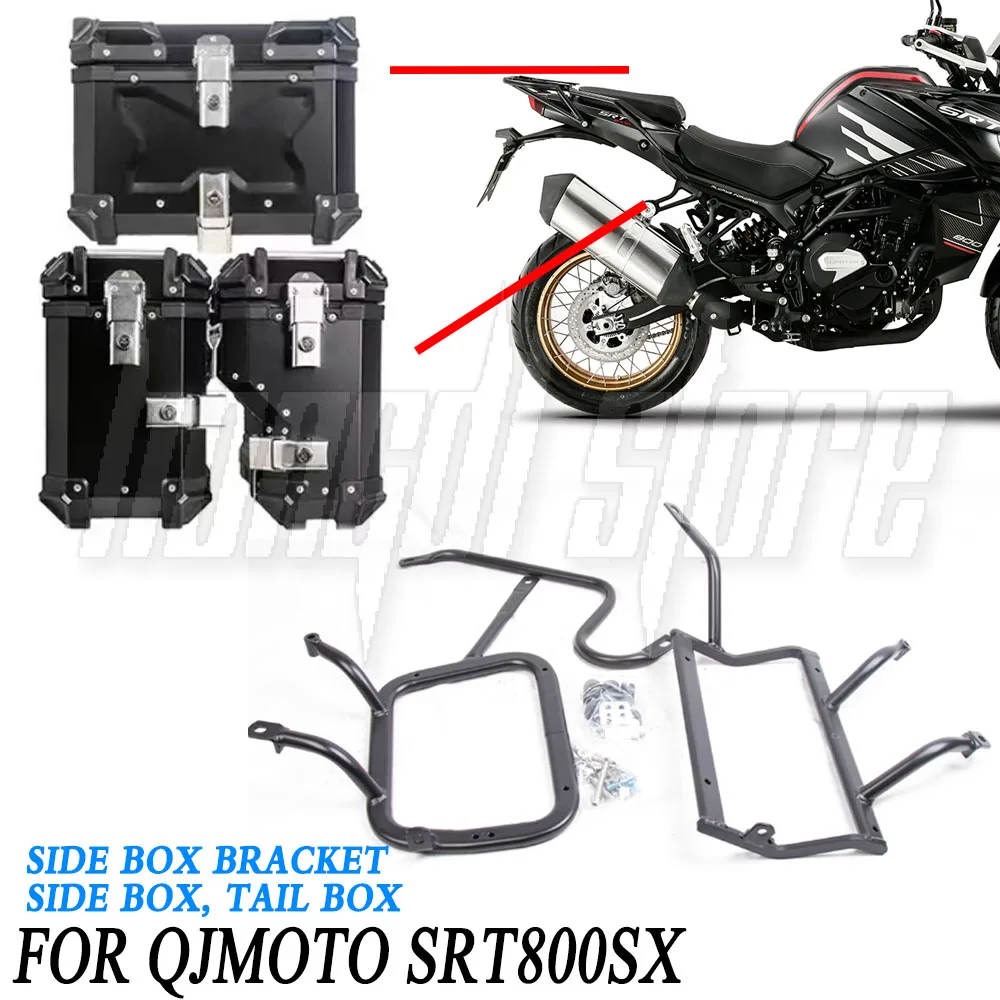 Para QJMOTO SRT800SX 800 SX aleación de aluminio tres cajas estante ...
