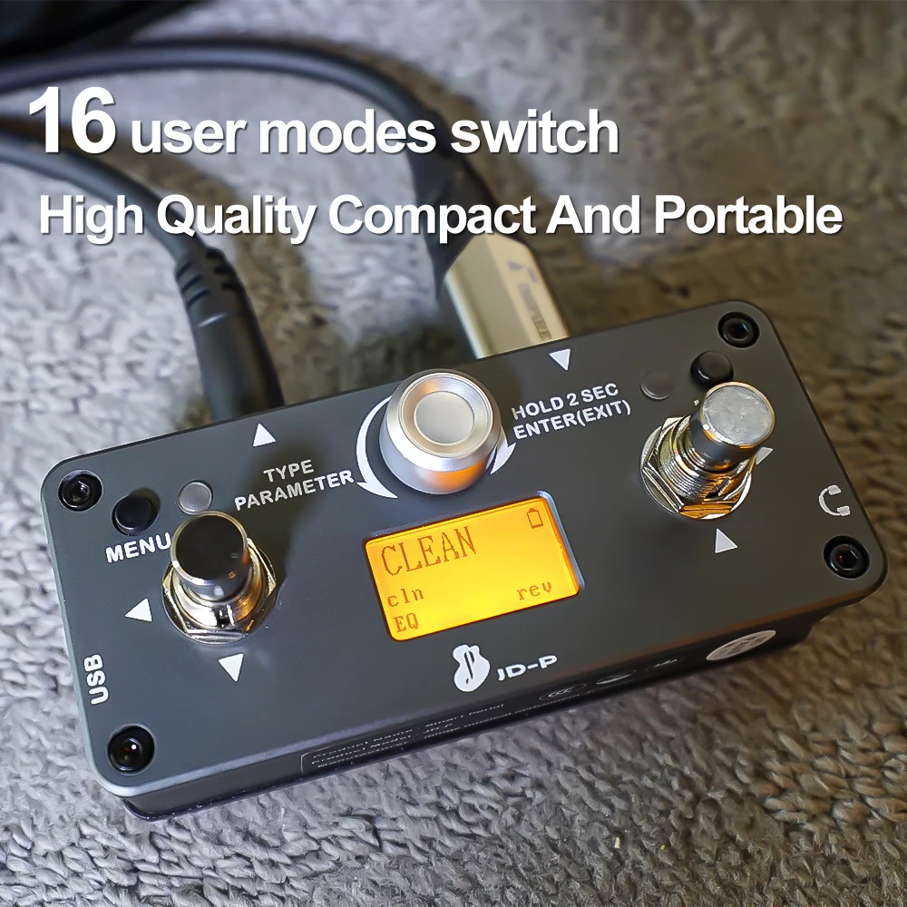 Guitar-Accessories-Effect-Pedal-Multiple-Effects-16-User-Modes-Swith ...