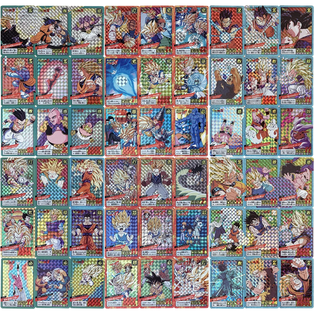 10Pcs-set-Dragon-Ball-Flash-Cards-Super-Saiyan-Goku-Gohan-Vegeta-Majin ...