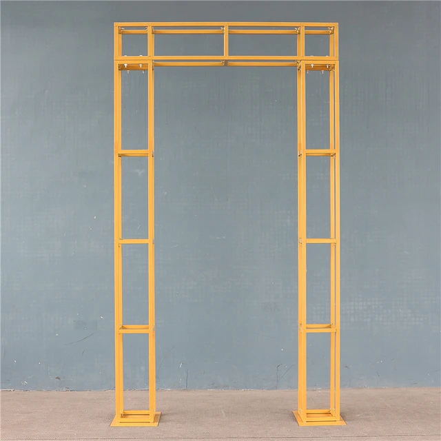 JAROWN Square Pillars Arch Wedding Background Custom Flower Stand Decor ...