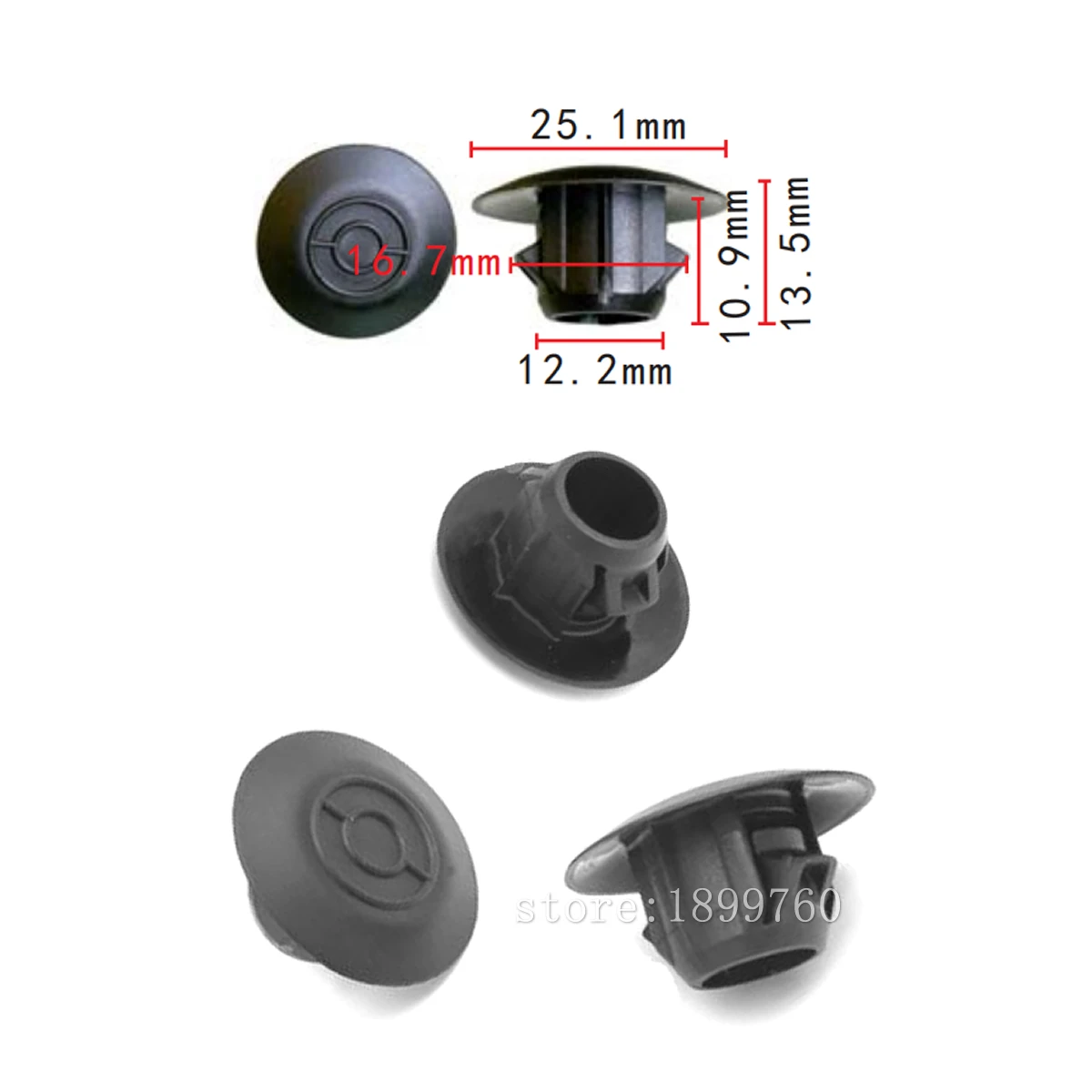 50x-100x-auto-fasteners-Sill-Fender-Retainer-for-TOYOTA-76924-13020 ...