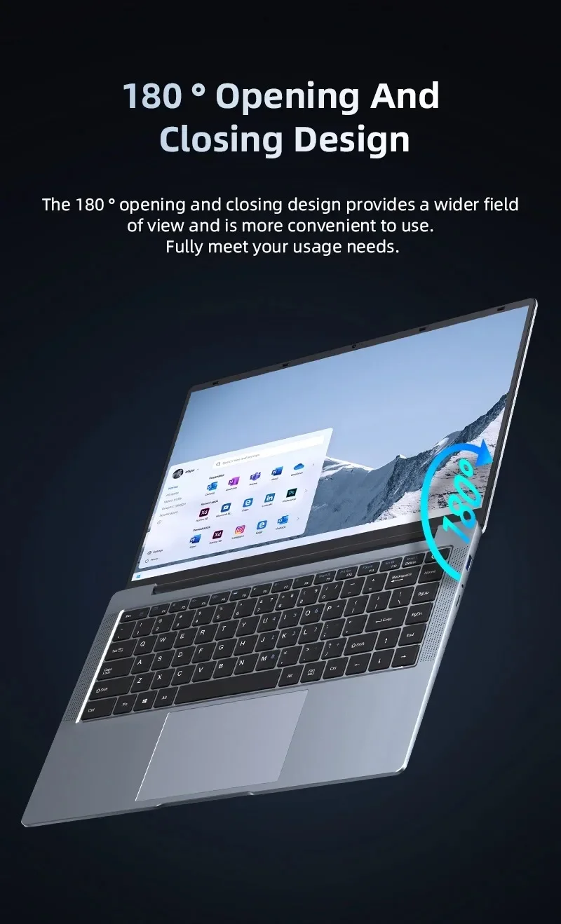 2024 Laptop Windows 11 Pro Ultra Thin and Ultra Light Notebook Computer ...