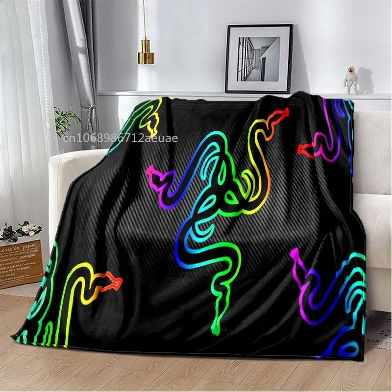 Game Razer Flannel Blanket Logo Printed Blanket for Game Lover Soft ...