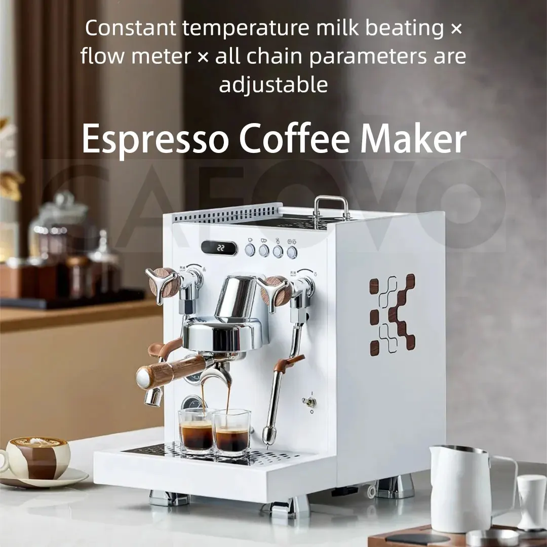CAFOVO E130 E61 Dual Boiler Commercial Espresso Machine with Flow ...