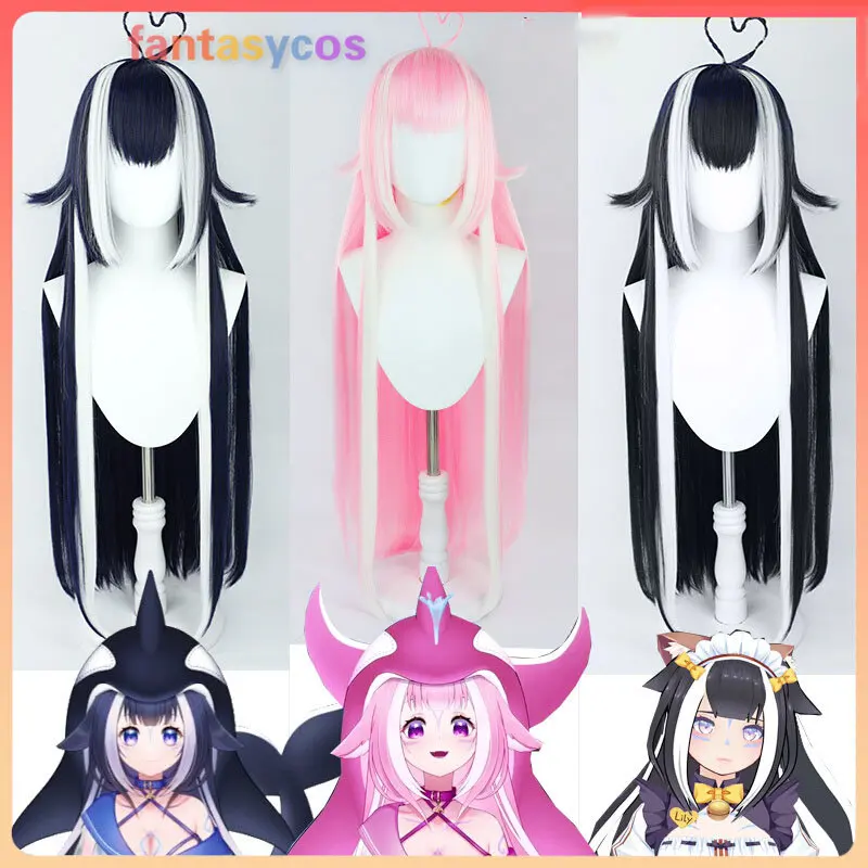 VTuber-Hololive-Shylily-Cosplay-Wig-Long-White-Pink-Heat-Resistant-Hair ...