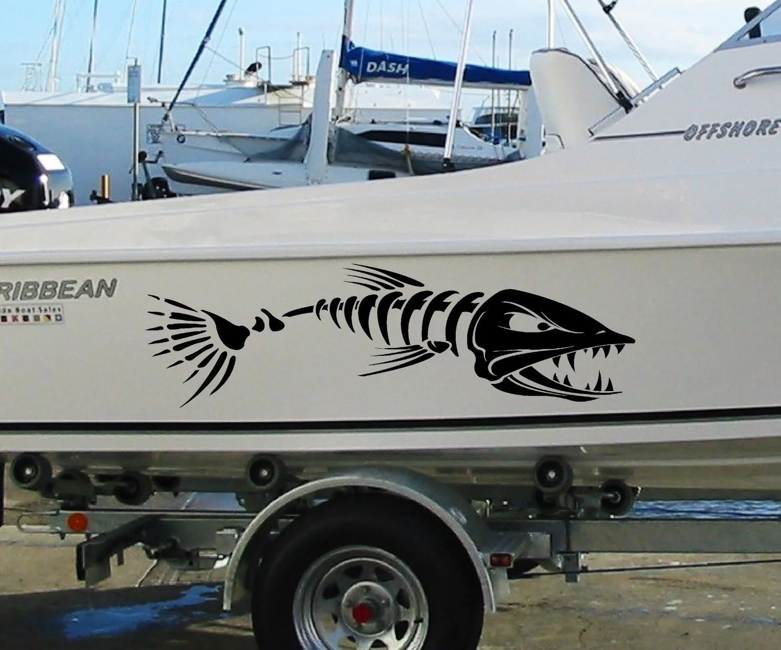 Large-Fish-Bone-Stickers-for-Boat-Body-Decal-Cruise-Sticker-Mural-Vinyl ...