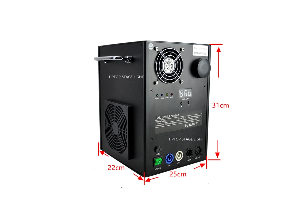 750W Sparkle Machine | Tiptoplight