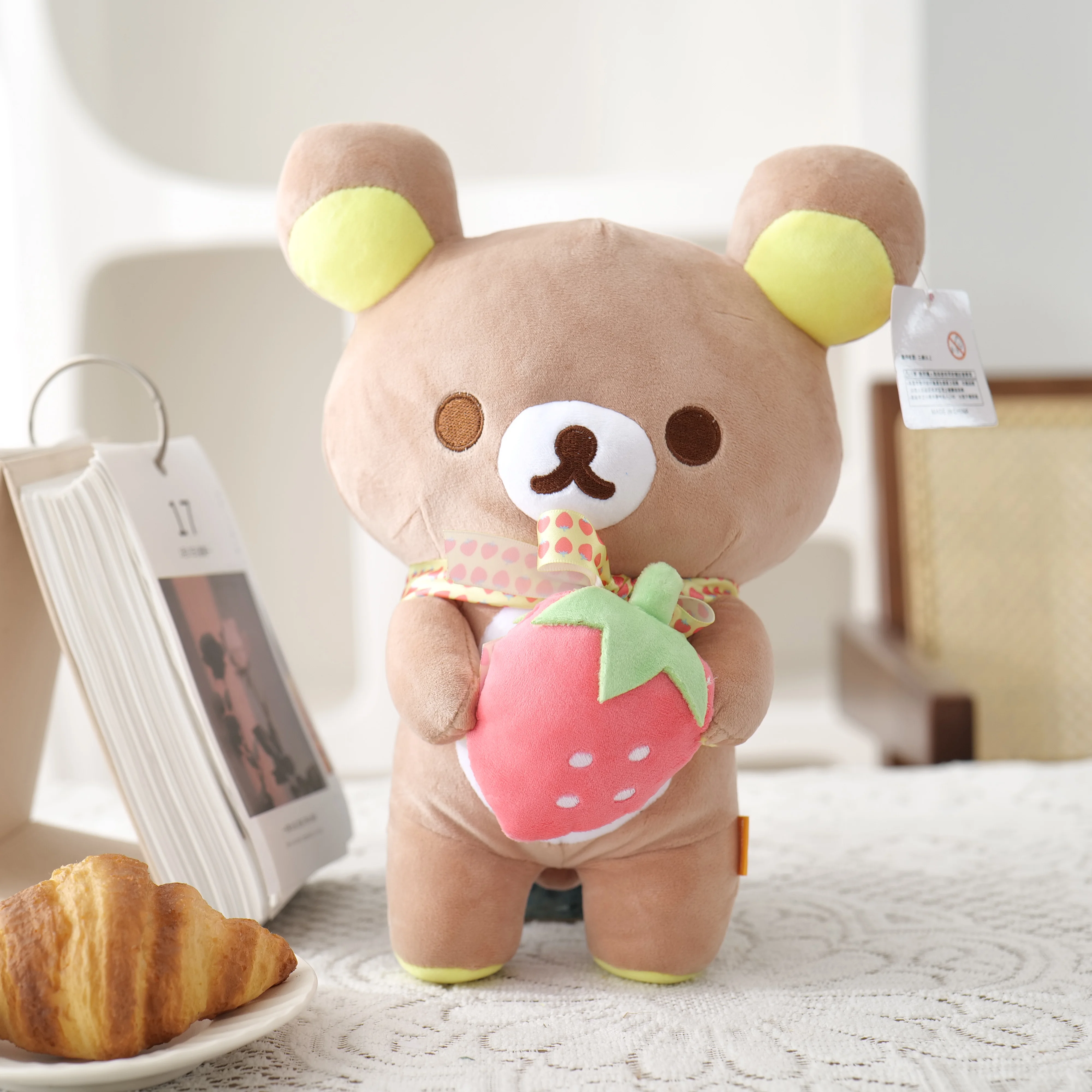 Kawaii-Hode-Strawberry-Rilakkuma-Plush-Animal-Kuma-Plushies-Teddy-Bear ...