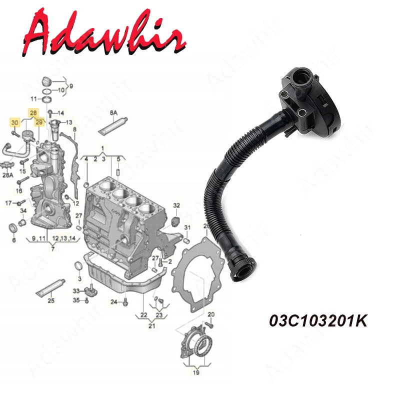 Crankcase-Vent-Valve-Breather-Pressure-Valve-PCV-for-VW-Polo-Skoda ...