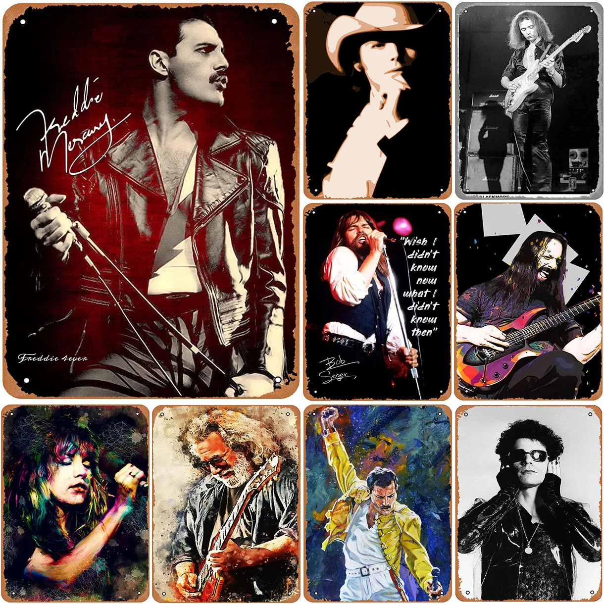 Metal-retr-Lata-Signs-Banda-Decorativa-Vintage-Rock-P-steres-Presentes ...