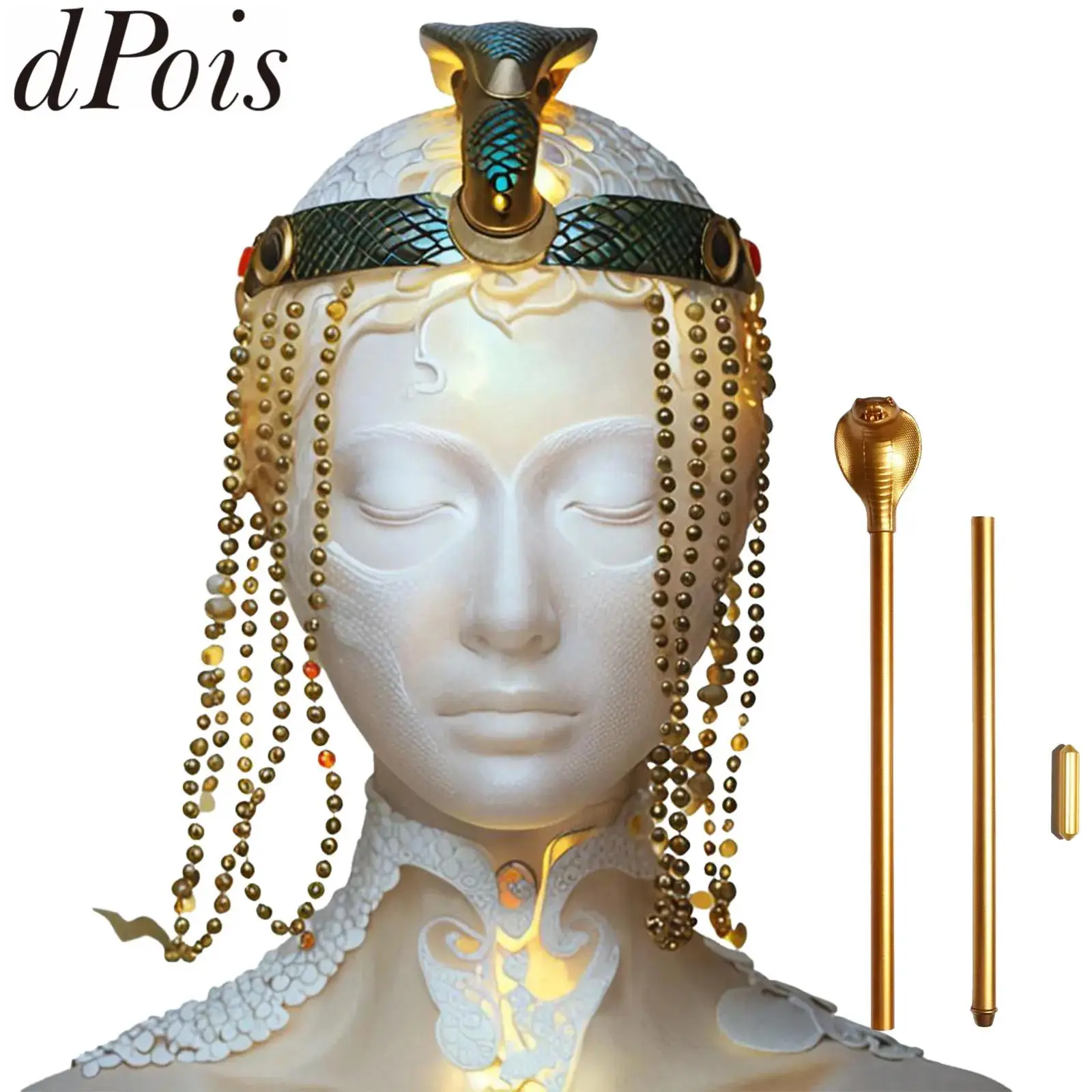 Halloween Egyptian Snake Headwear Women Egyptian Clothing Accessories ...
