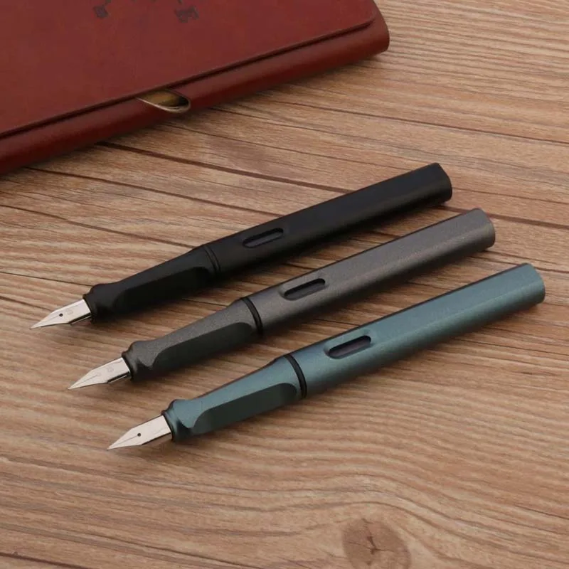 1pc-Plastic-Matte-Black-860-Fountain-Pen-EF-Nib-Frosted-Green ...