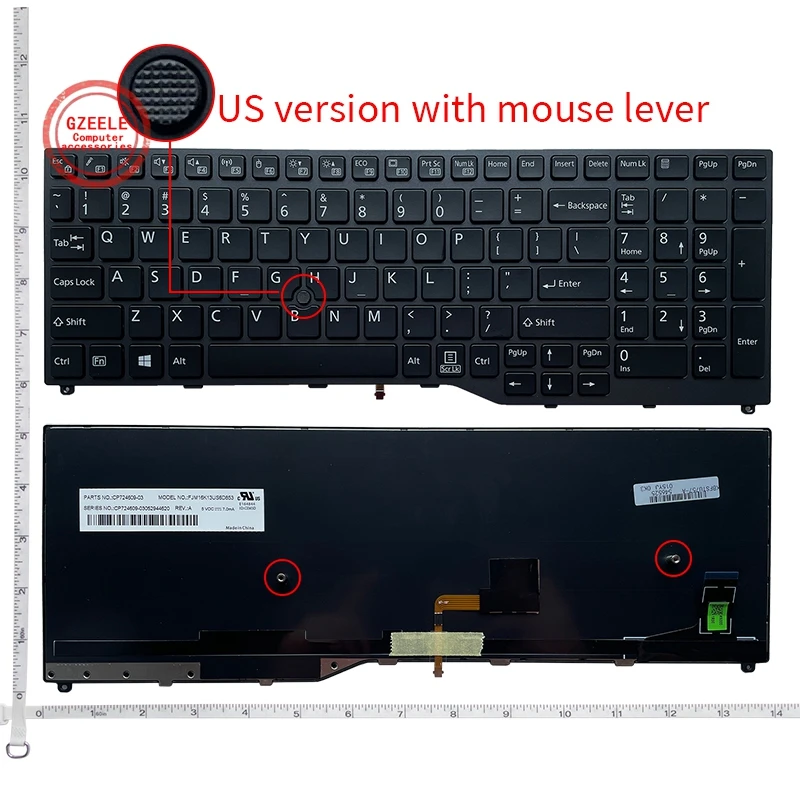 Clavier-d-ordinateur-portable-am-ricain-pour-Fujistu-E459-E559-E558 ...