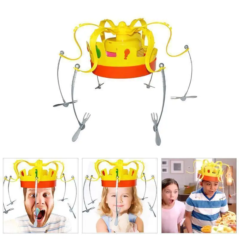 Food-Game-Hat-Funny-Spinning-Crown-Snacks-Children-s-Novelty-Toys-Music ...