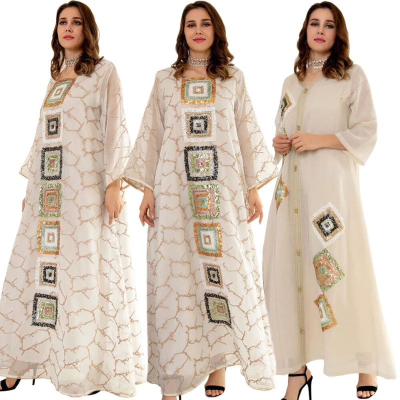 Fashionable-Moroccan-Sequin-Embroidery-Women-Muslim-Abaya-Dubai-Islamic ...