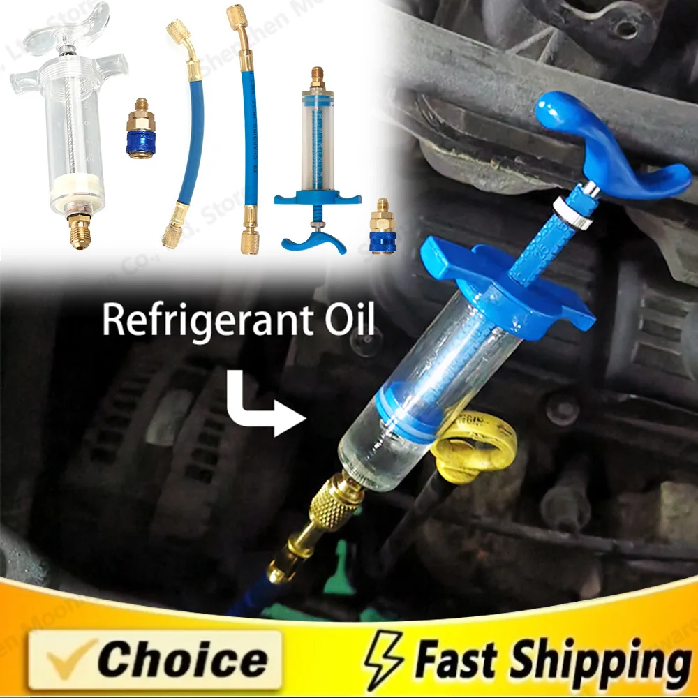 Car-A-C-Oil-Dye-Injector-30Ml-1Oz-with-Low-Side-Quick-Coupler-Adapter-1 ...