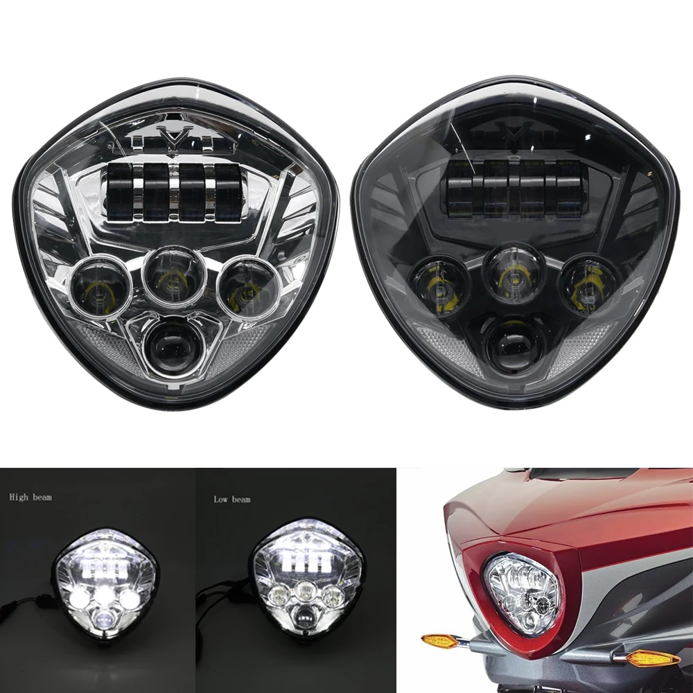 60W-Motorcycle-LED-Headlight-For-Victory-Cross-Country-Vegas-Models-Hi ...