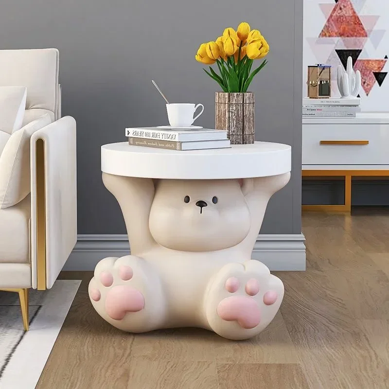 Cartoon-Handstand-Bear-Statue-Side-Table-Cabinet-Creative-Corner-Living ...
