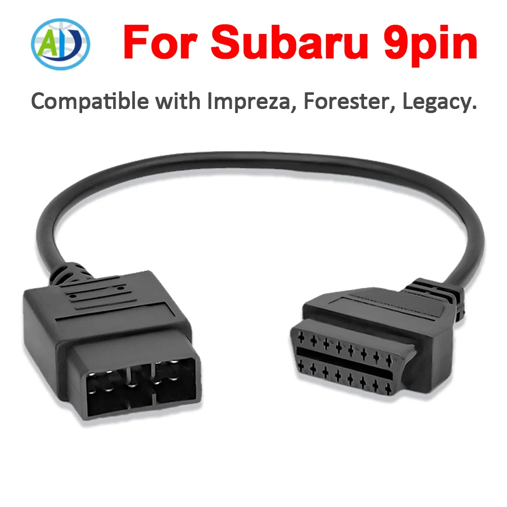 Cable de diagnóstico OBD2 para Subaru, conector adaptador OBD1 de 9 ...