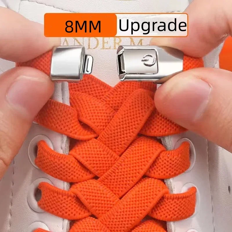 1-Pairs-Elastic-No-Tie-Shoelaces-Colorful-Press-Lock-Shoelaces-Kids ...