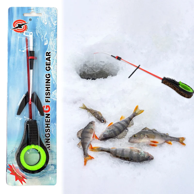 Ice Fishing Rod Mini Portable Winter Plastic Ice Fish Rod ABS ...