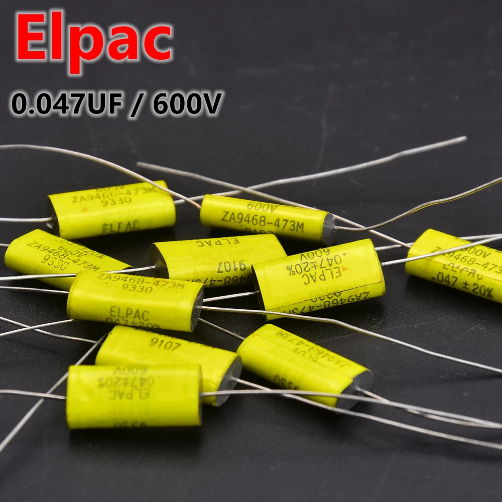 Original Elpac 600V 0.047UF Vintage Orange Tone Cap (Capacitor) For ...