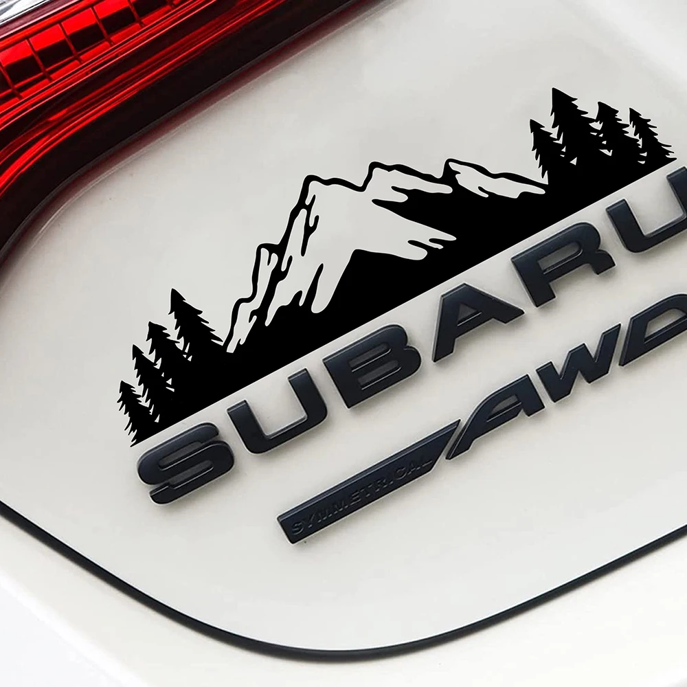 7-Trees-and-Mountain-Decal-Vinyl-Stickers-For-Subaru-Forester-Outback ...