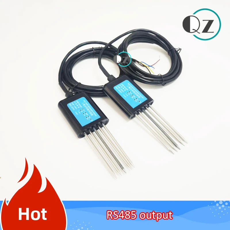 Npk Temperature Humidity Ec Ph 7 In 1 Soil Sensor Rs485 Modbus Soil ...