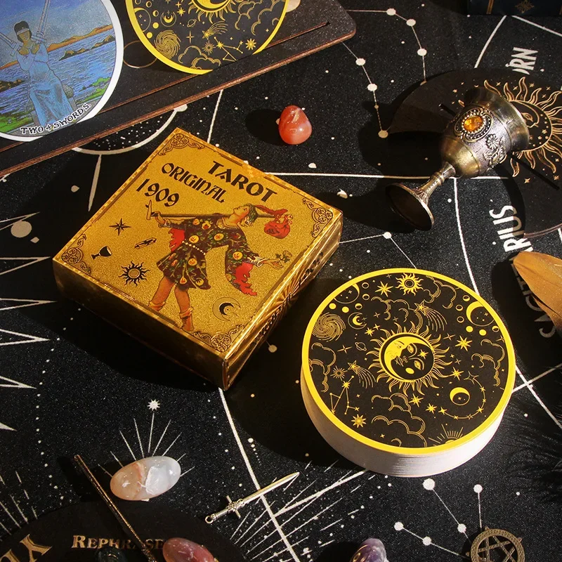 10x10cm-PVC-Plastic-Circular-Classic-Wait-Tarot-Cards-English-Version ...