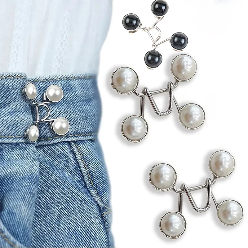Ajust-vel-Nail-Free-Waist-Tightener-para-Jeans-Snap-Fastener-Snap-Pins ...