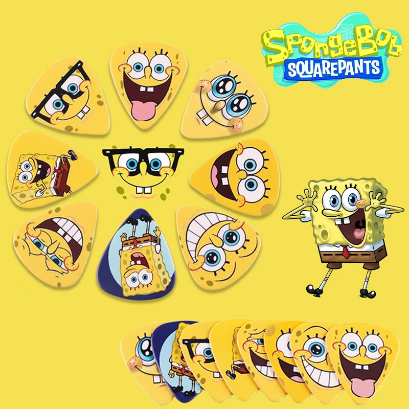 SpongeBob-Anime-Electric-Guitar-Picks-Bass-Plectrum-Mediador-Espessura ...