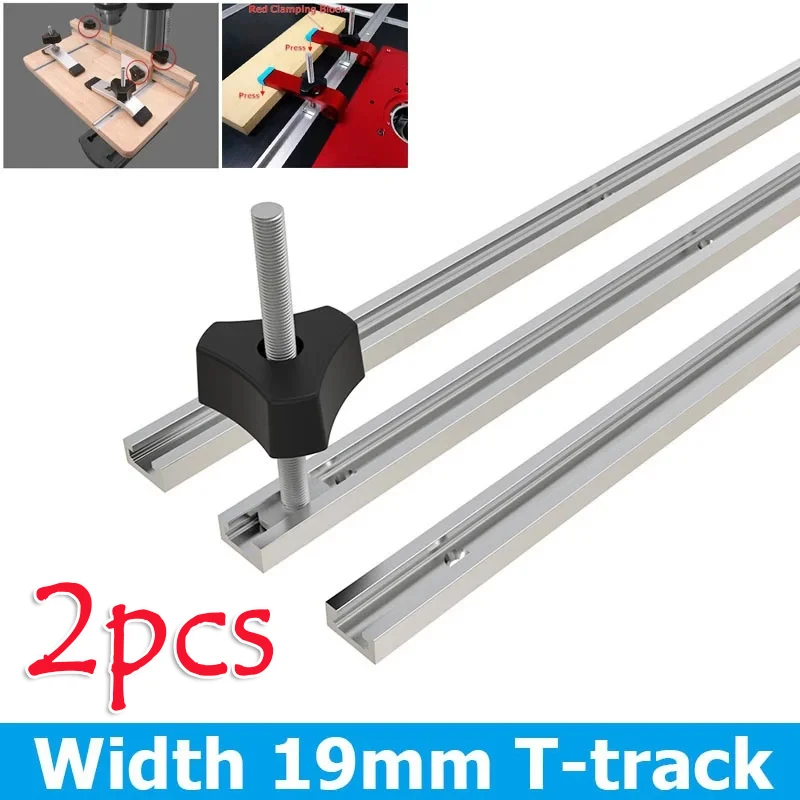 Alum-nio-T-Track-Woodworking-T-slot-Miter-T-slot-Jig-Clamps-T-Screw ...