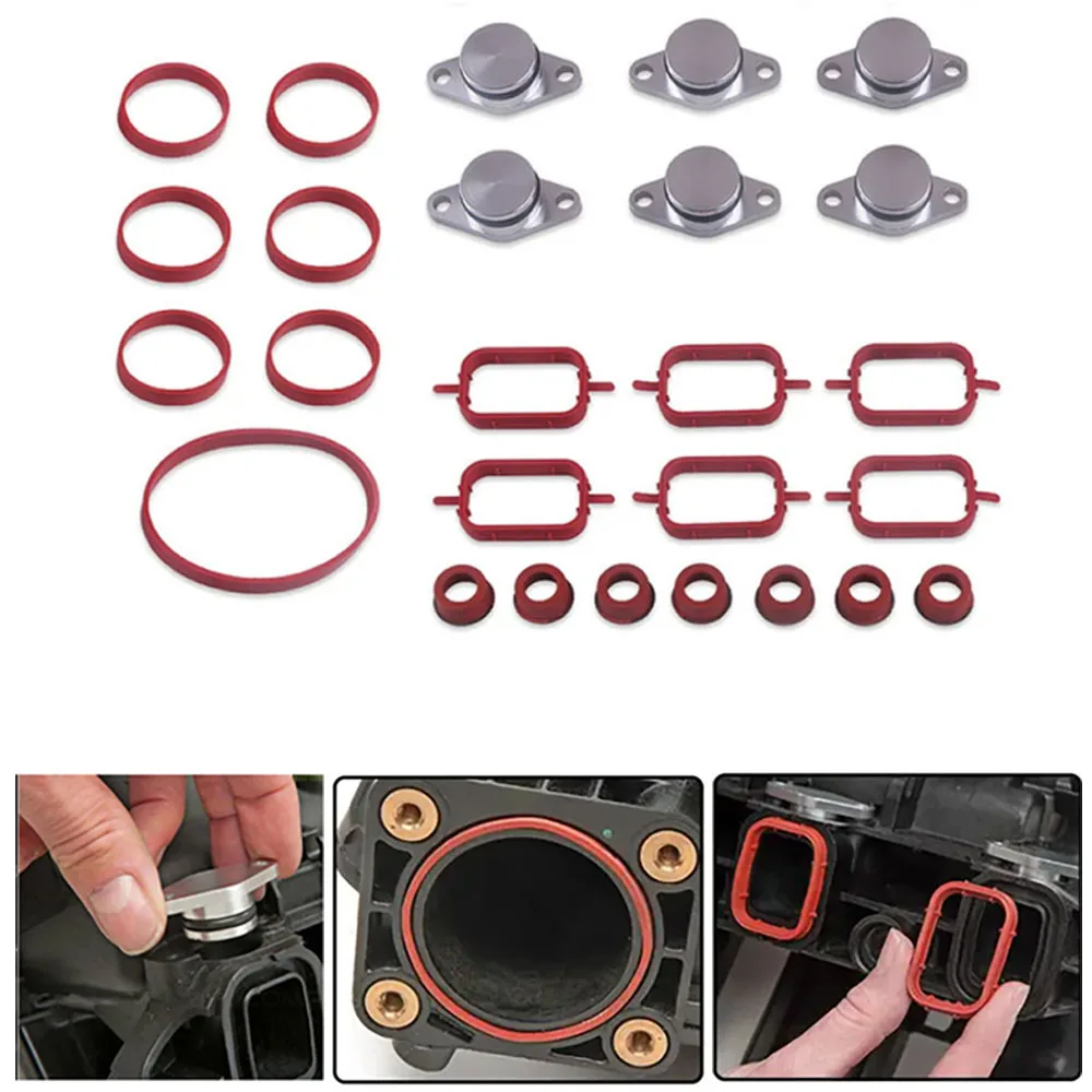 6X22-32MM-Swirl-Flaps-Repair-Delete-Seal-Kit-With-Intake-Gaskets-For ...