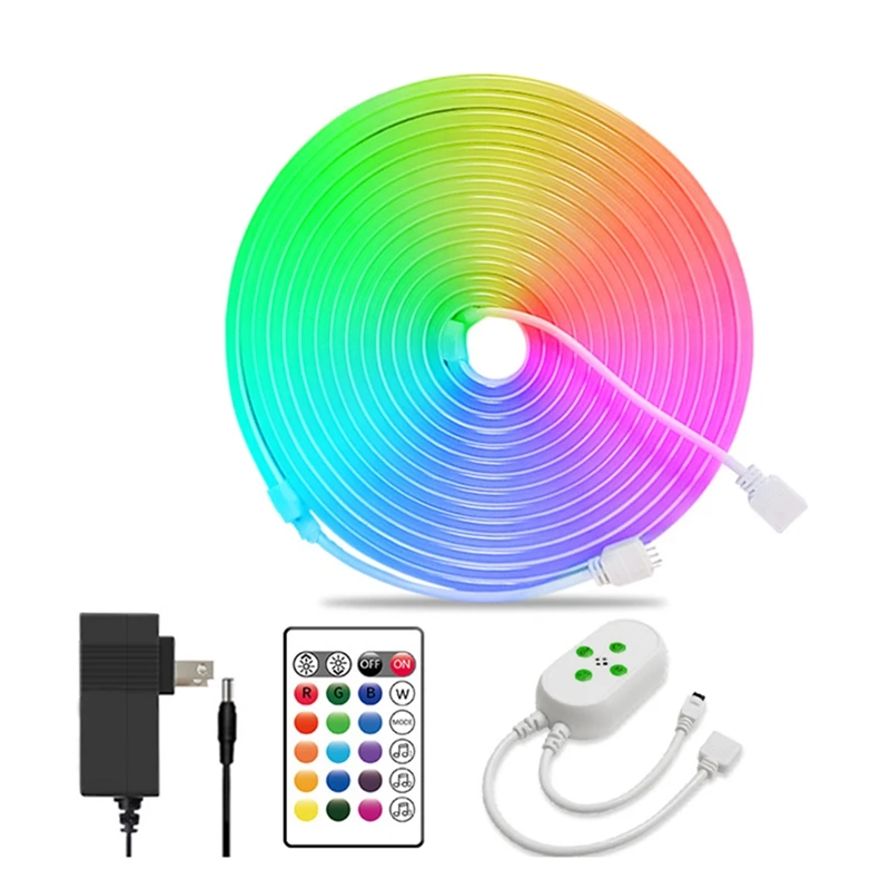 Flexible Neon Light Diy Modeling Light Strip 3meters 360 Lights Tuya ...