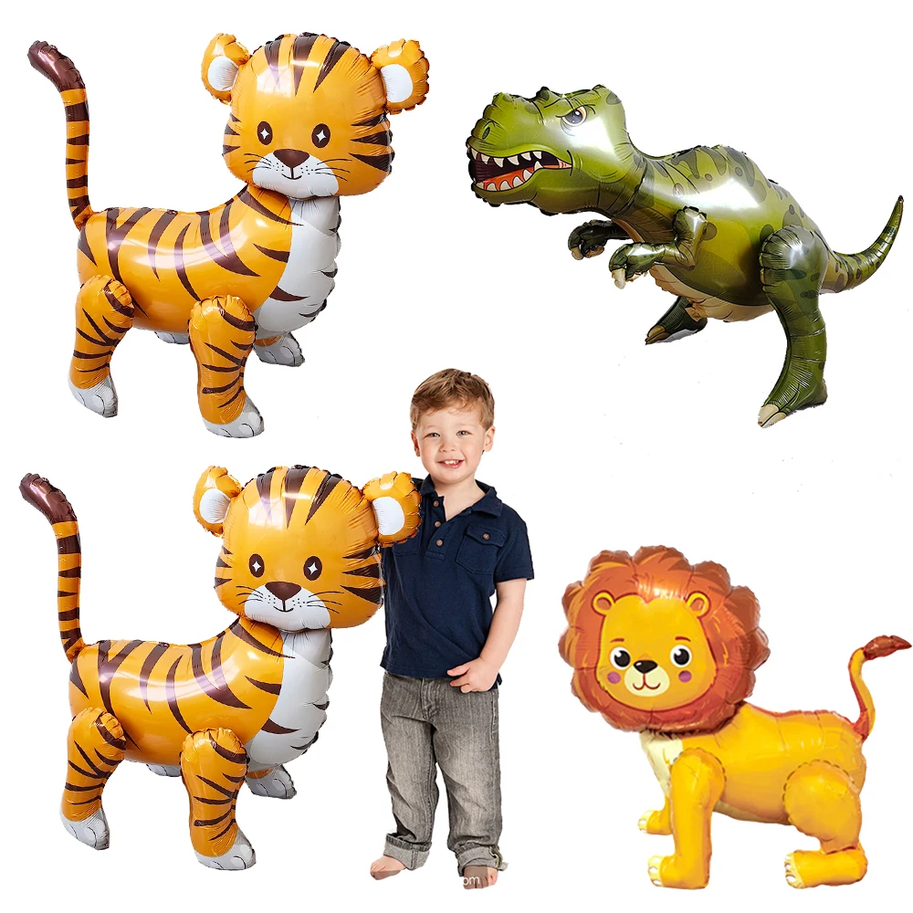 60cm stehende L we Tiger Dinosaurier Tiere Luftballons Dschungel Tiere 60cm-stehende-l-we-tiger-dinosaurier-tiere-luftballons-dschungel-tiere