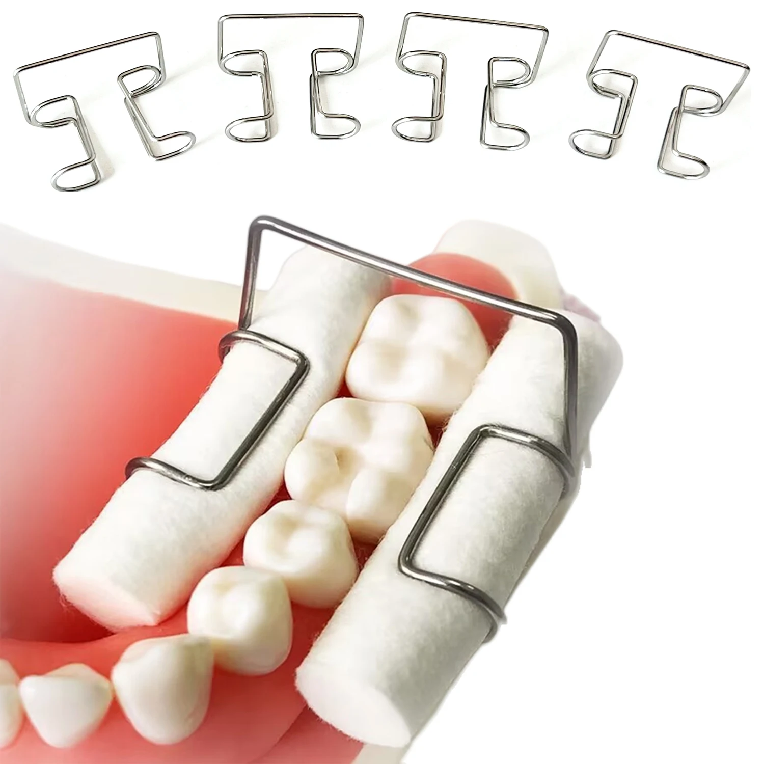 Clip-de-ortodoncia-Dental-de-4-piezas-rollo-de-algod-n-esterilizable ...