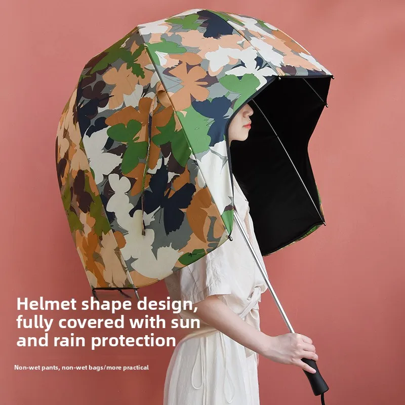 Helmet umbrella, high-end feel umbrella, sun protection, outdoor ...