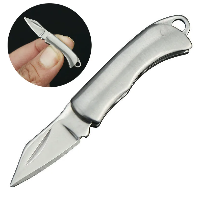 Mini-Pocket-Knife-Unpacking-Express-Keychain-Pendant-Brass-Stainless ...