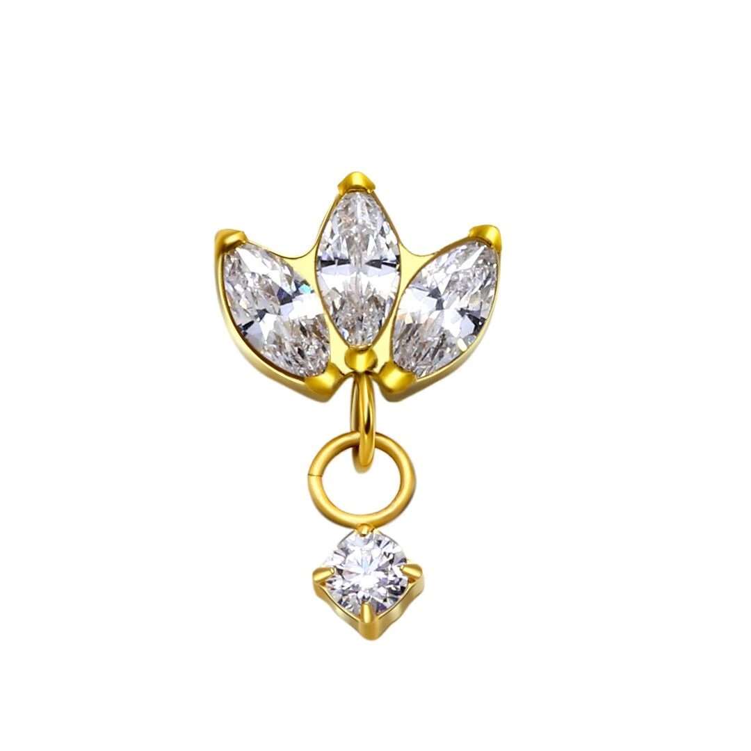 Fashion F136 Titanium Internally Threaded Ends Only Clear Zircon fashion-f136-titanium-internally-threaded-ends-only-clear-zircon