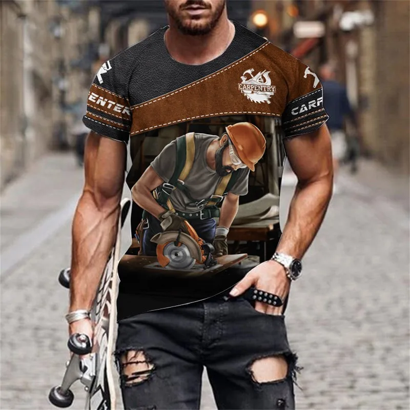 Camiseta-de-carpintero-para-hombre-uniforme-personalizado-Tops ...