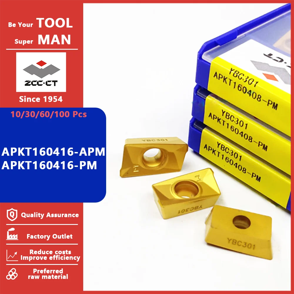 ZCCCT-Original-APKT160416-APM-APKT160416-PM-Milling-Carbide-Insert ...