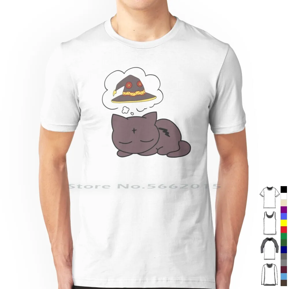 Chomusuke camiseta de manga larga de Anime de Konosuba Megumin ...