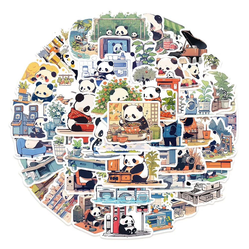 50Pcs-Kawaii-Animal-Panda-Cartoon-Stickers-for-Kids-DIY-Stationery ...