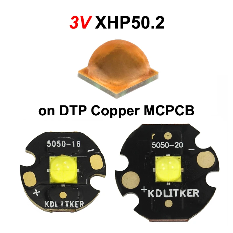 3V-XHP50-2-18W-6A-2654-Lumens-White-6500K-SMD-5050-LED-Emitter ...