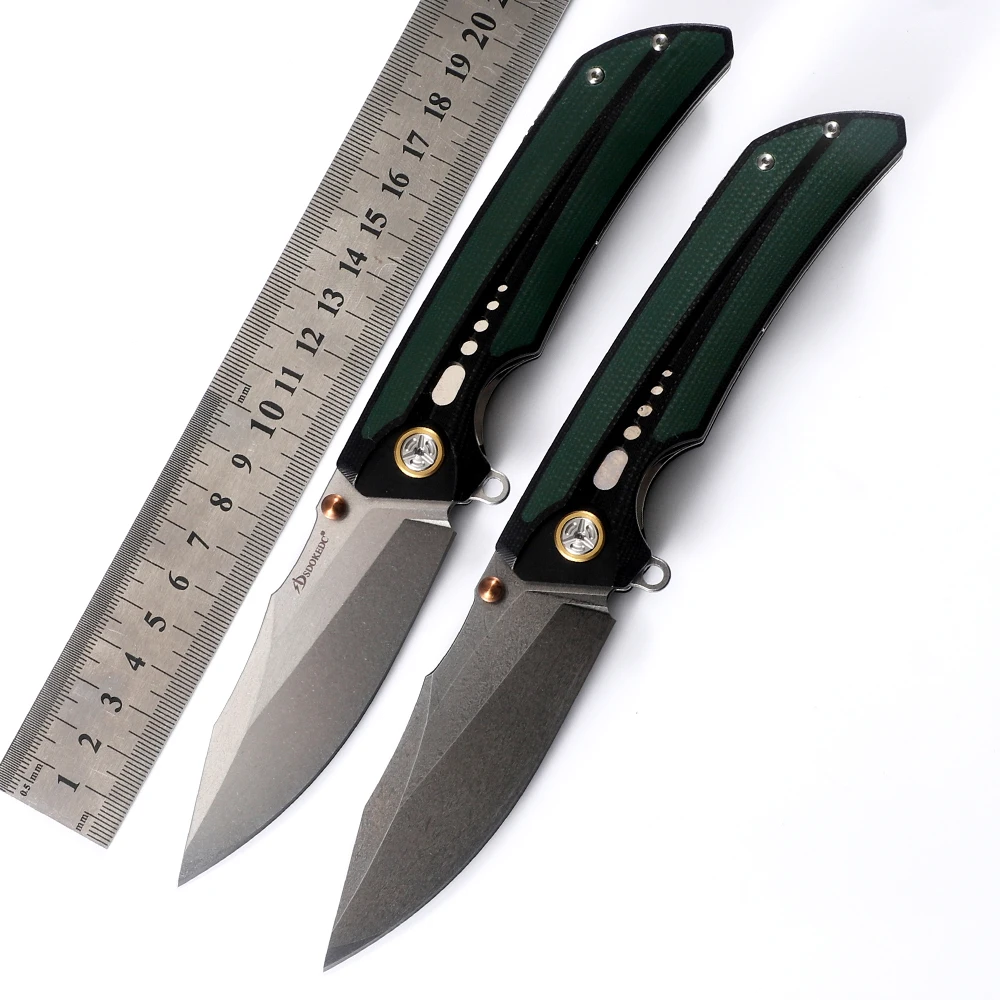 NINE-THORN-Folding-Knife-D2-Steel-Blade-G10-Handle-Pocket-EDC-Household ...