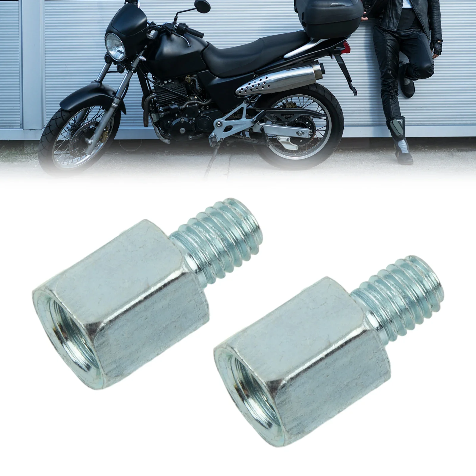 2-Pcs-Motorcycle-Scooter-Clockwise-Threaded10mm-Female-Clockwise-To-8mm ...