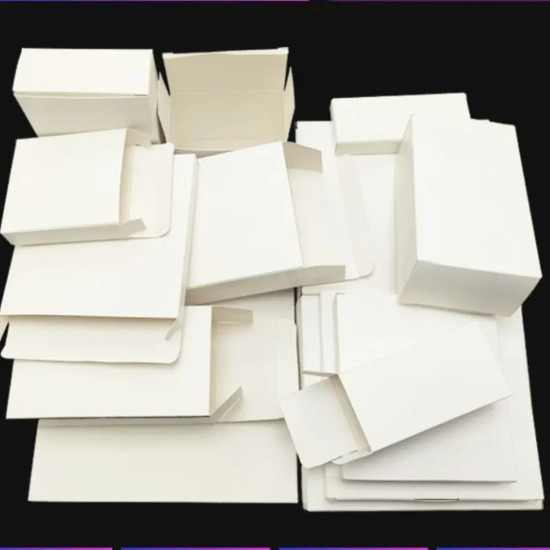 DIY-Small-White-Box-Spot-Wholesale-Neutral-Flat-White-Card-Paper-Box ...