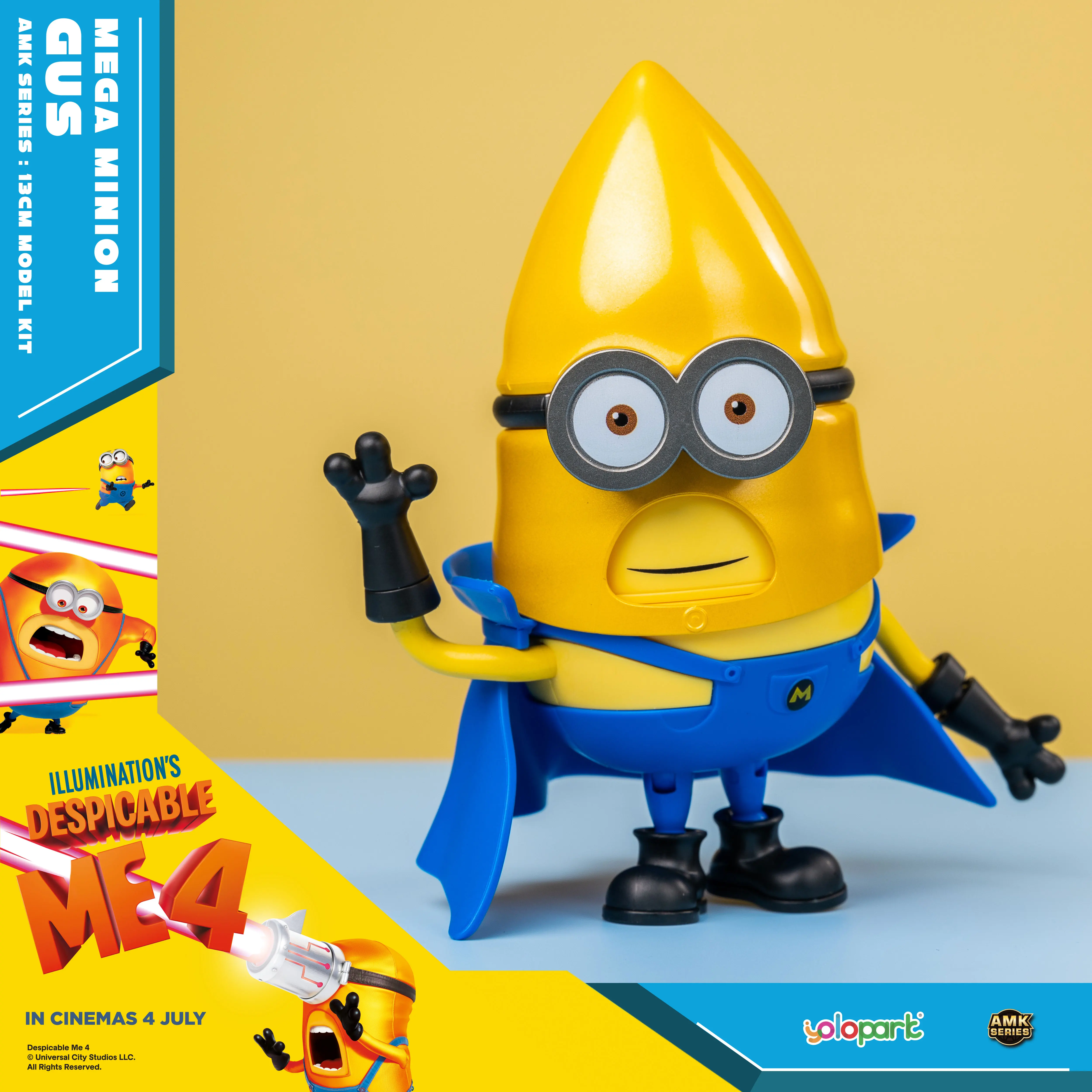 YOLOPARK-Genuine-13cm-Minions-Despicable-Me-4-Toys-Gus-Mega-Action ...