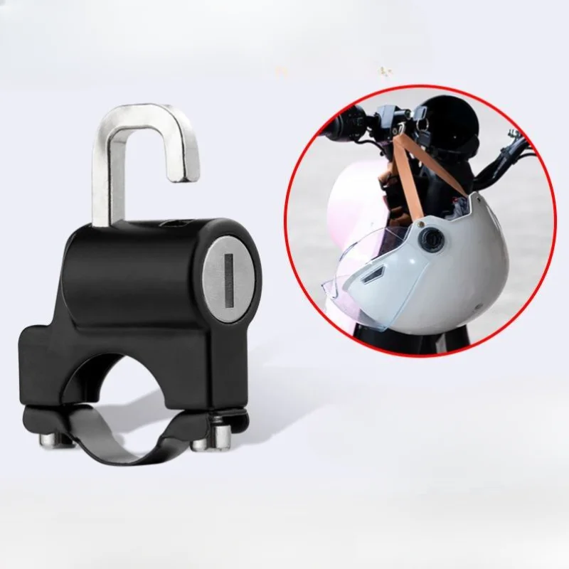 Anti-theft-Helmet-Lock-Handlebar-Mount-Motorcycle-Electric-Motorbike ...