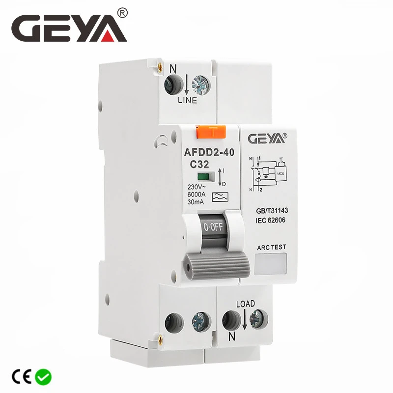 GEYA AFDD2 40 AFCI Arc fault Detection Device Fire Prevention Unit by ...